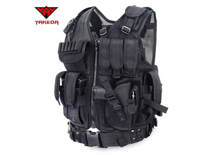 SWAT Tactical Vest Tactical Gear Vest Special Forces Black 57CM * 44CM