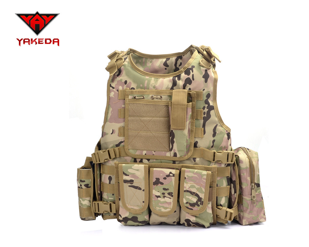 Comfortable Military Bulletproof Vest , Molle Airsoft Paintball Plate ...